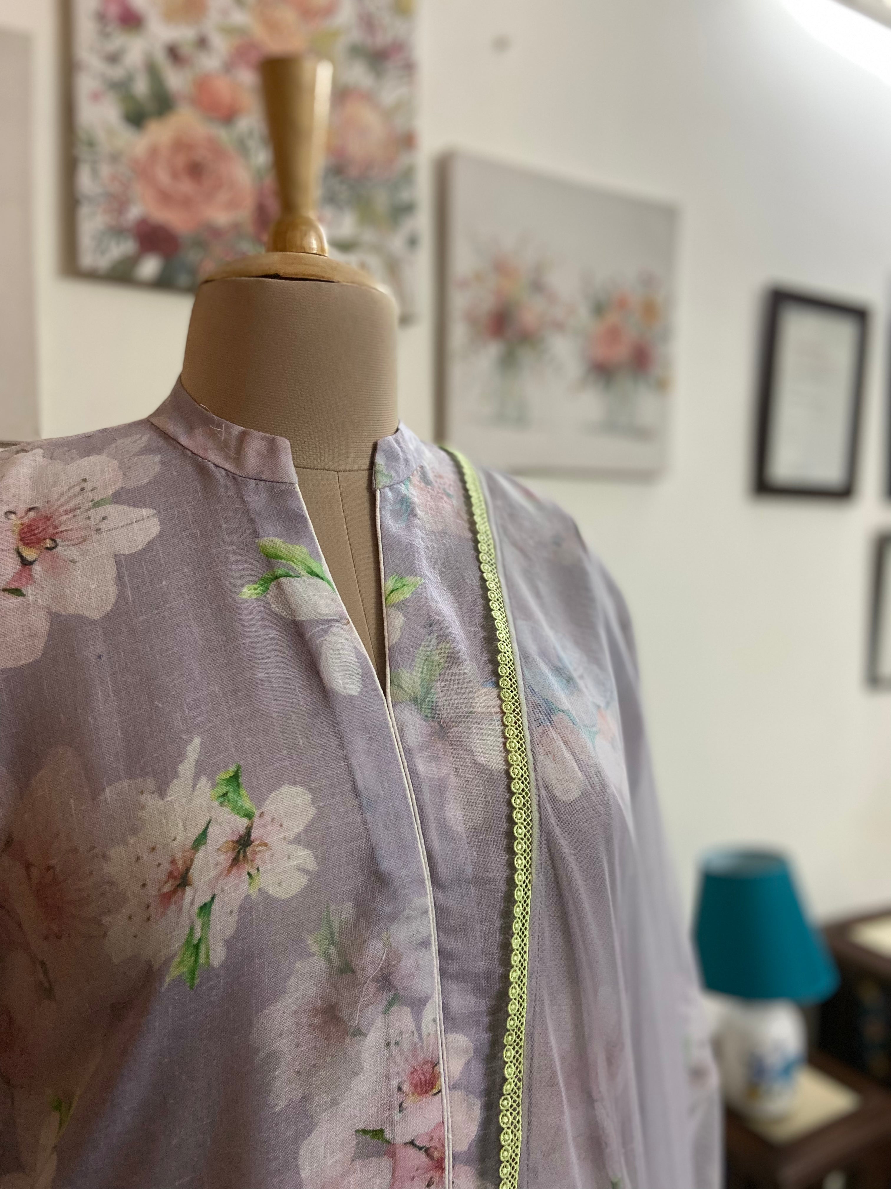 Mulmul | Luxury - Meadow Sweets on Grey – Mulmul And More